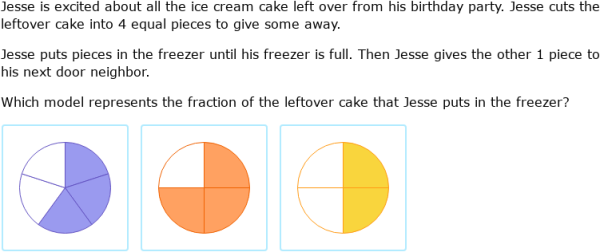 IXL | Modeling word problems involving fractions of a whole | 3rd grade ...