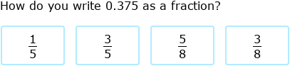 IXL | Convert decimals to fractions | 5th grade math