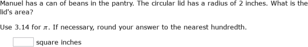IXL | Circle word problems | 7th grade math