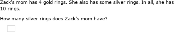 IXL | "Take apart" word problems with one addend unknown - up to 10 ...