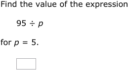 IXL | Evaluate variable expressions | 4th grade math