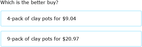 IXL | Which is the better buy? | 6th grade math