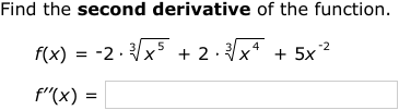 IXL - Find higher derivatives of rational and radical functions ...