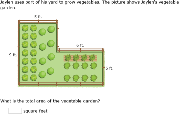 IXL | Find the area of complex figures: word problems | 3rd grade math