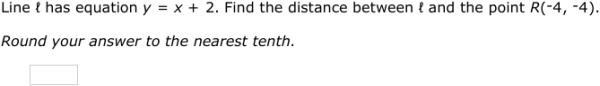 IXL - Find the distance between a point and a line (Geometry practice)