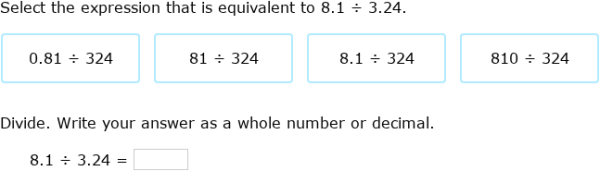 IXL | Checkpoint: Operations with whole numbers and decimals | 6th ...