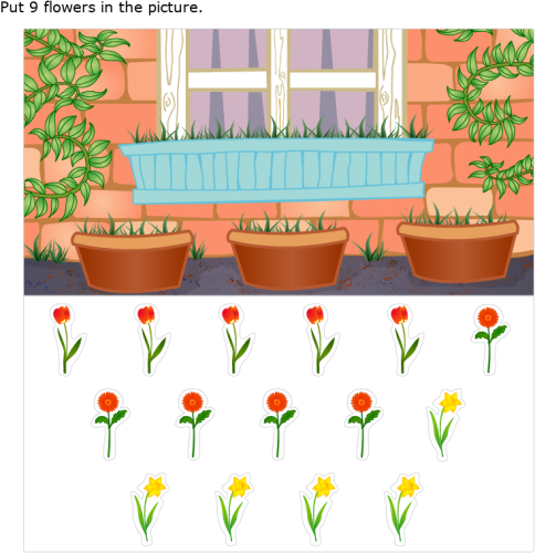 IXL | Count out stickers | Kindergarten math