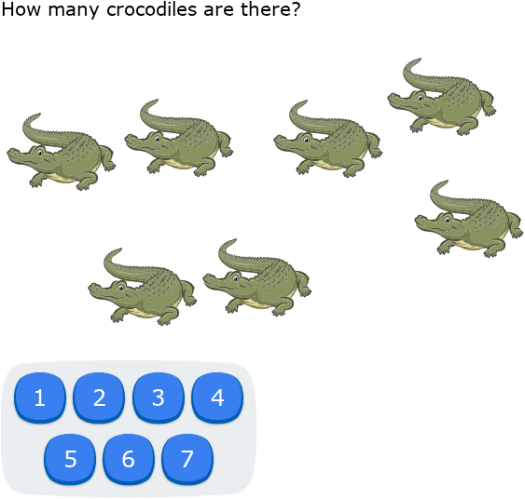 IXL | Count pictures - up to 7 | Kindergarten math