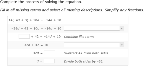 IXL | Solve equations with variables on both sides: complete the ...