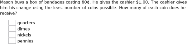 IXL | Making change | 2nd grade math