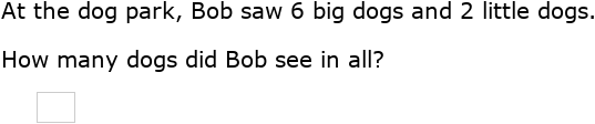 IXL | "Put together" word problems with total unknown - sums up to 10 ...