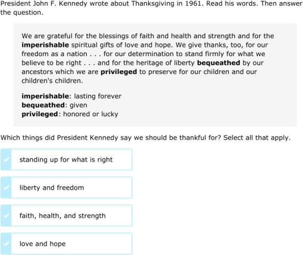 IXL | Thanksgiving | 5th grade social studies
