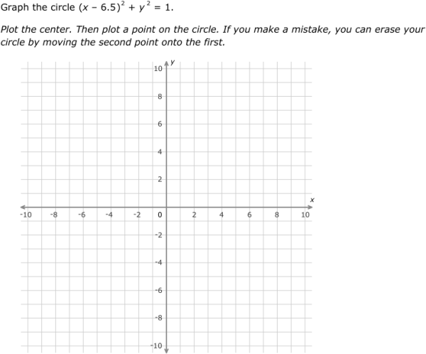 IXL - Graph circles (Algebra 2 practice)