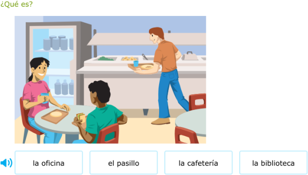 IXL | Recognize places in school | Spanish