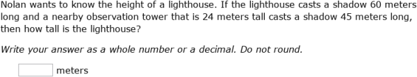 IXL | Similar figures: shadow word problems | 7th grade math