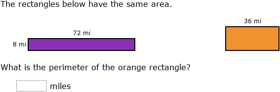 IXL | Relationship between area and perimeter: find the perimeter | 4th ...