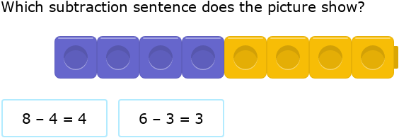 IXL | Subtraction sentences up to 10 - what does the cube train show ...