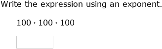 IXL | Write multiplication expressions using exponents | 6th grade math