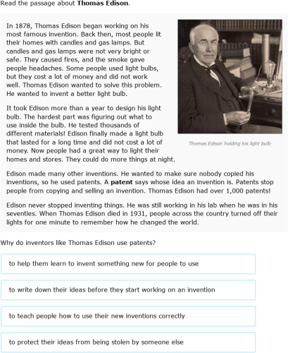 IXL | Thomas Edison | 5th grade social studies