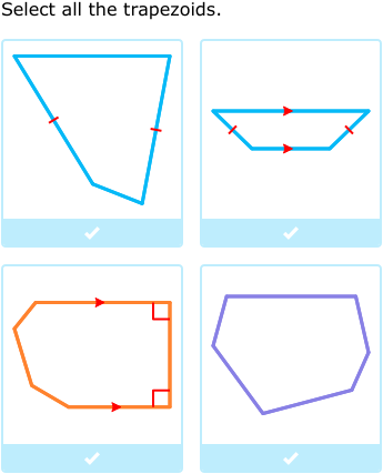 IXL | Identify trapezoids | 8th grade math