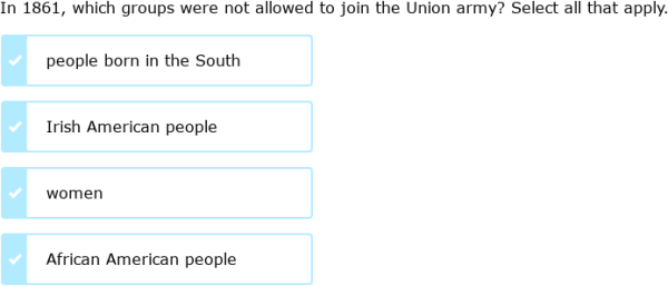 IXL | The Civil War: the beginning of the war | 5th grade social studies