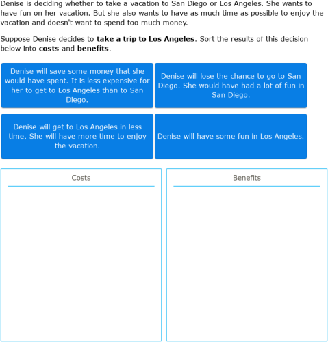 IXL | Costs and benefits | 5th grade social studies