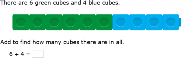 IXL | Add with cubes - sums up to 10 | Kindergarten math