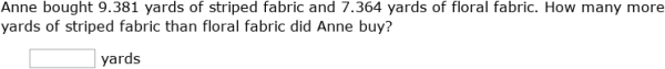 IXL | Subtract decimals: word problems | 5th grade math