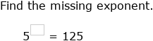 IXL | Find the missing exponent or base | 6th grade math