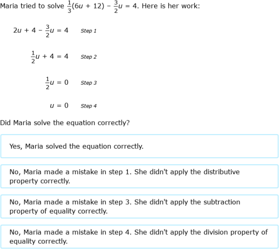 IXL Checkpoint Solve Linear Equations 8th Grade Math