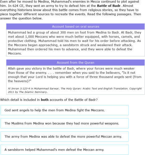 IXL | Origins of Islam | 7th grade social studies