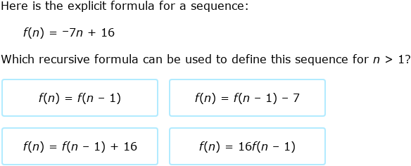 Explicit Formula For Geometric Sequence