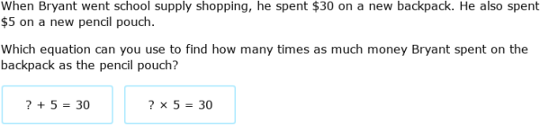 IXL | Comparison word problems: addition or multiplication? | 4th grade ...