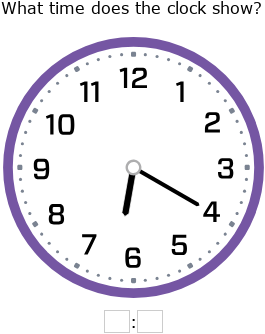 IXL | Read clocks and write times | 4th grade math