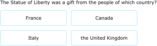 IXL | The Statue of Liberty | 2nd grade social studies