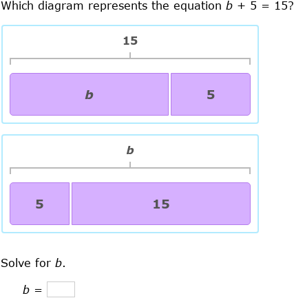 IXL | Model and solve addition and subtraction equations using diagrams ...