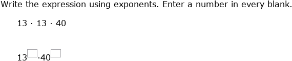 IXL | Rewrite expressions using exponents | 6th grade math