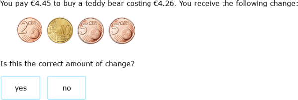 IXL | Making change - up to €5 | 2nd grade math