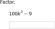 IXL | Factor quadratics: differences of squares | 8th grade math