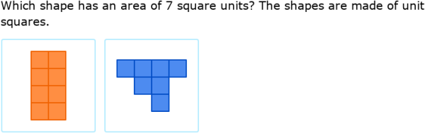 IXL | Select figures with a given area | Kindergarten math