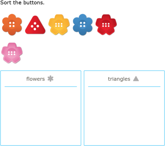 IXL | Classify and sort by shape or color | 1st grade math