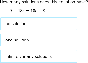 IXL | Find the number of solutions | 7th grade math