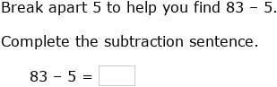 IXL | Break apart a one-digit number to subtract | 2nd grade math