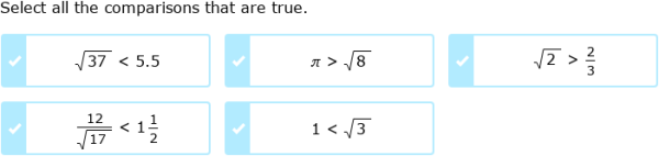 IXL | Checkpoint: Approximate irrational numbers | 8th grade math