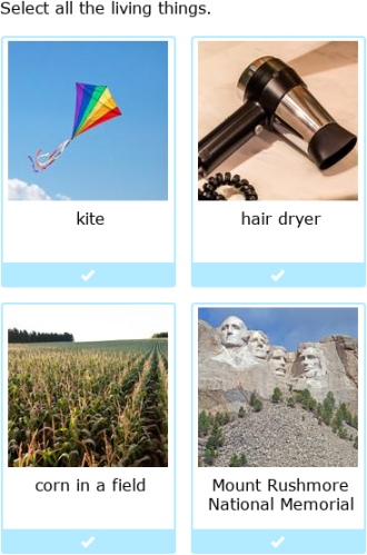 IXL | Identify living and nonliving things | 5th grade science