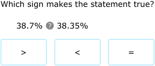 IXL | Compare percents to fractions and decimals | 7th grade math