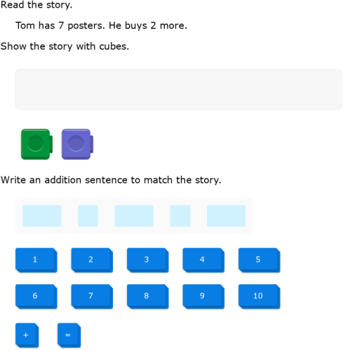 IXL | Model and write addition sentences for word problems - sums up to ...