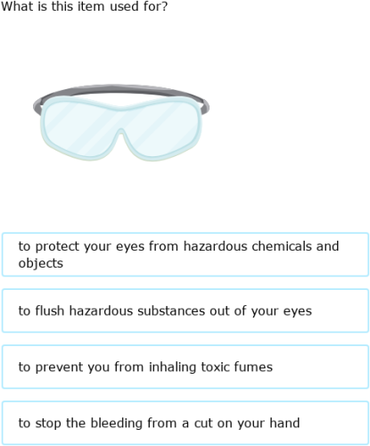 IXL | Laboratory safety equipment | 6th grade science