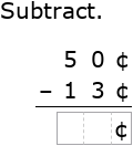 IXL | Subtract money amounts with regrouping | 1st grade math