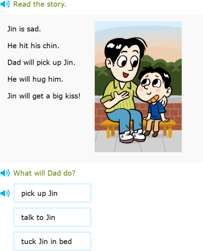 IXL | Read short i stories | Kindergarten language arts